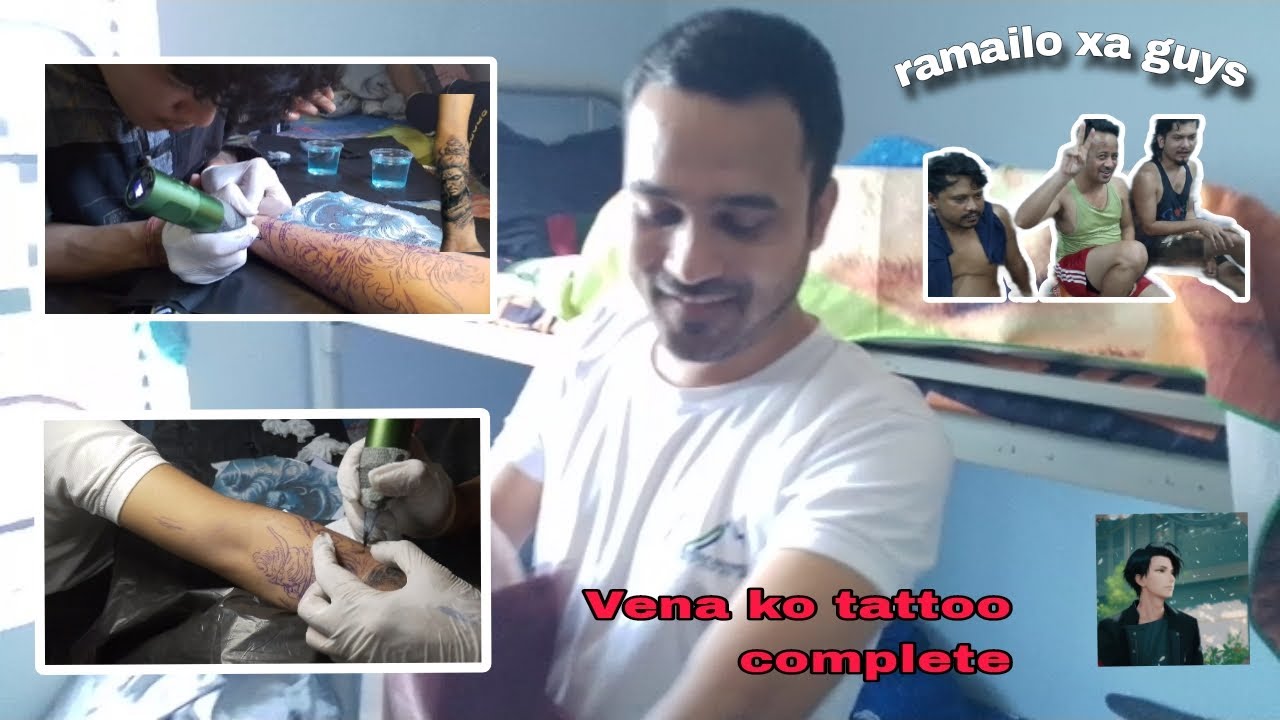 VENA KO TATTO COMPLETE || Beautiful tattoo art by @sanjhog dai || - YouTube