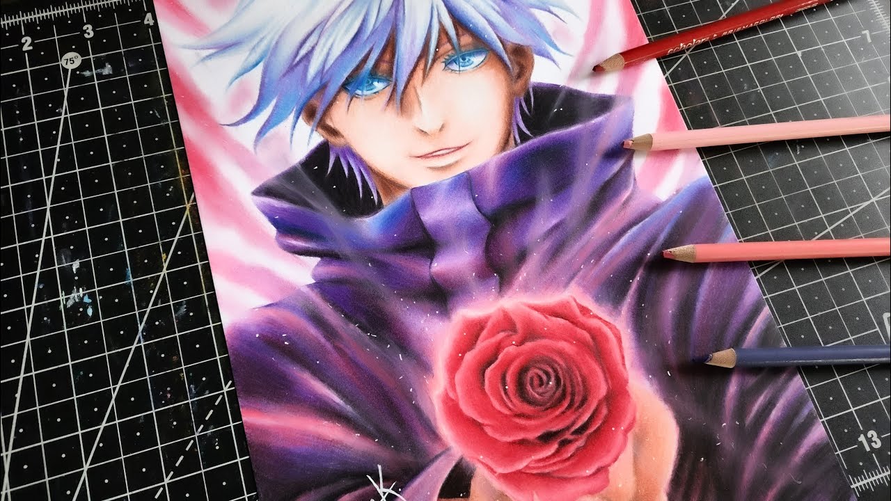 Drawing Gojo Satoru from Jujutsu Kaisen | Chirag Kotian Arts - YouTube