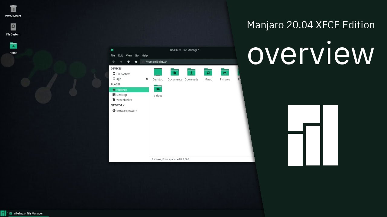Manjaro 20.0 XFCE Edition overview | #FREE OPERATING SYSTEM. - YouTube