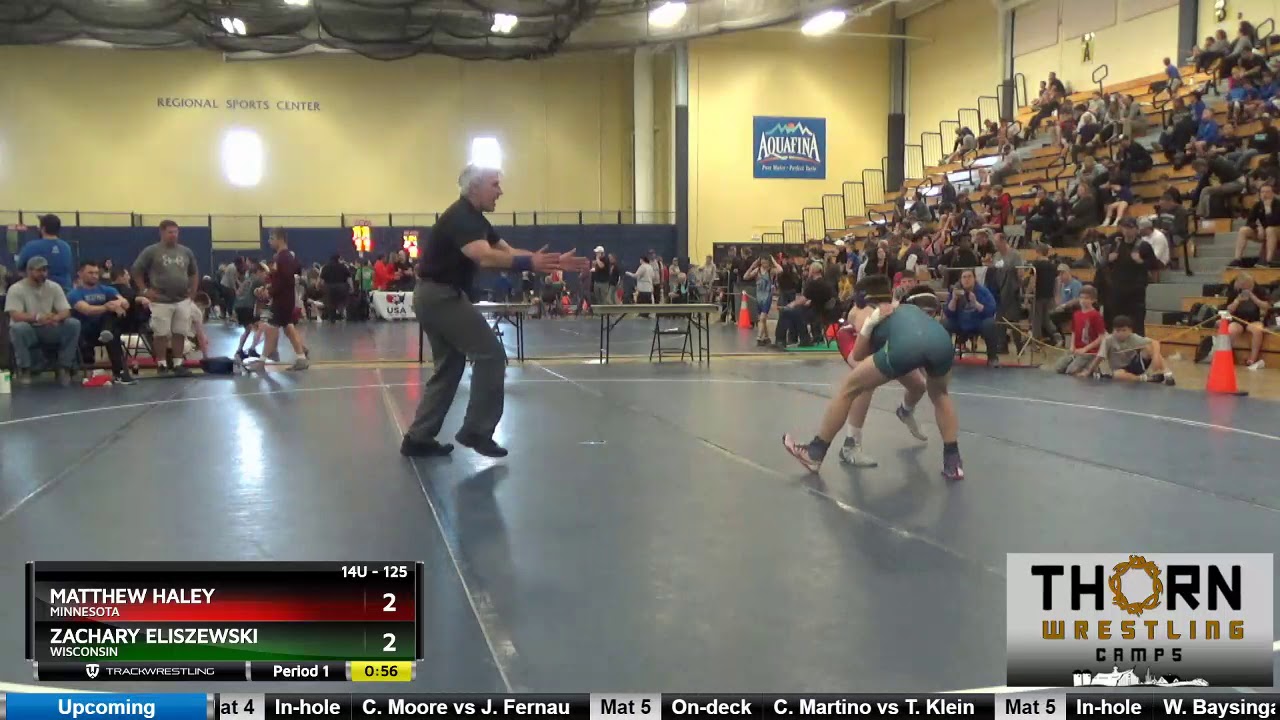 14U 125 Matthew Haley Minnesota Vs Zachary Eliszewski Wisconsin - YouTube