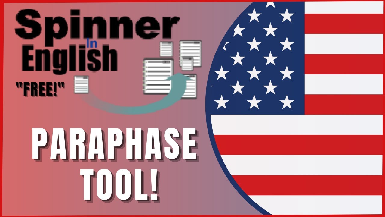 English Spinner - Paraphase Tool [EASY WORD SPINNER] - YouTube
