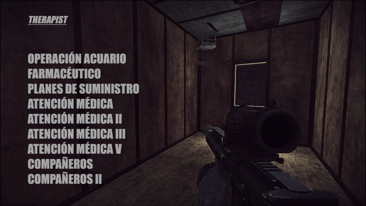 EF Tarkov - THERAPIST [GUÍA DE TODAS LAS MISIONES] // [GUIDE TO ALL ...