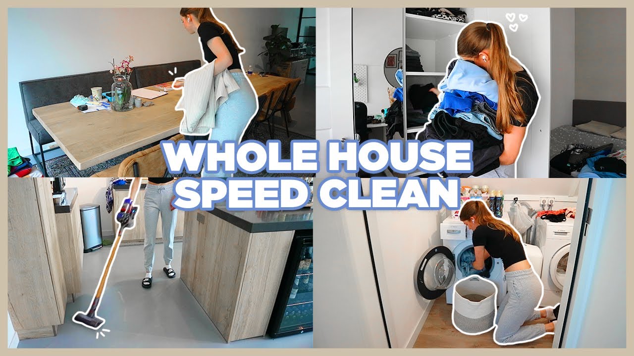 SPEED CLEAN WITH ME | extreme cleaning motivation *POWER HOUR ...