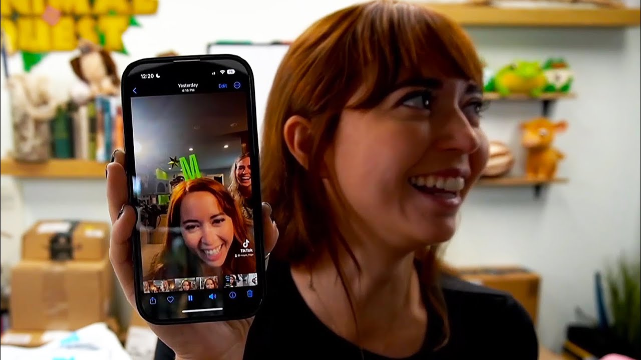 Maya shows her attempt at a TikTok with QT - YouTube