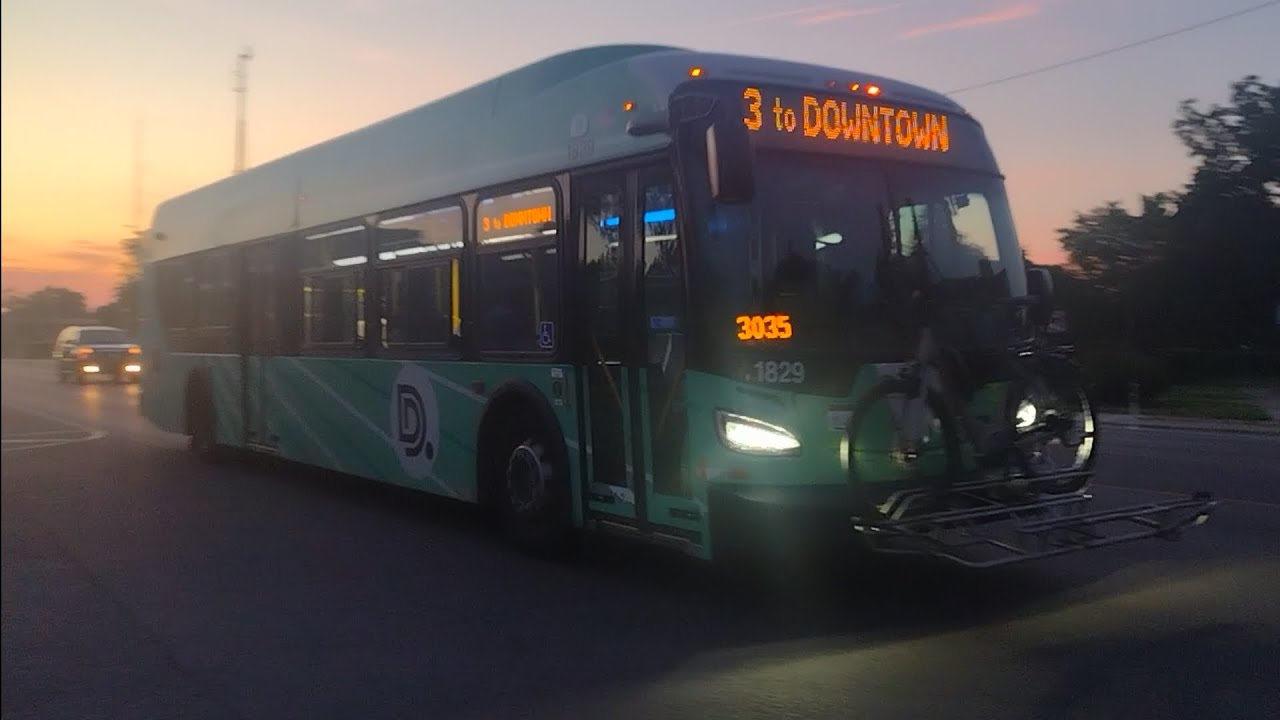 Eastbound DDOT bus 1829 XD40 NFI 2018 on ConnectTEN Route 3 Grand River ...