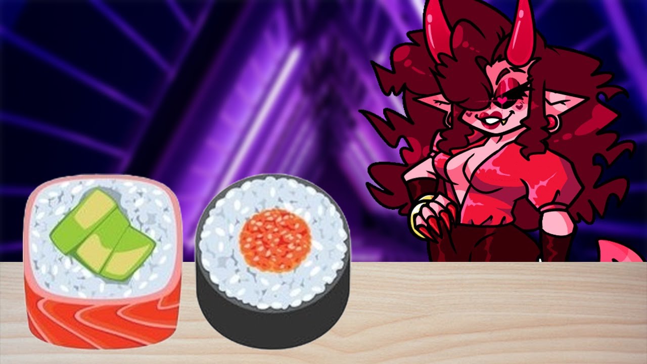 MUKBANG FNF | Mommy Mearest | Friday Night Funkin | Sushi Rolls - YouTube