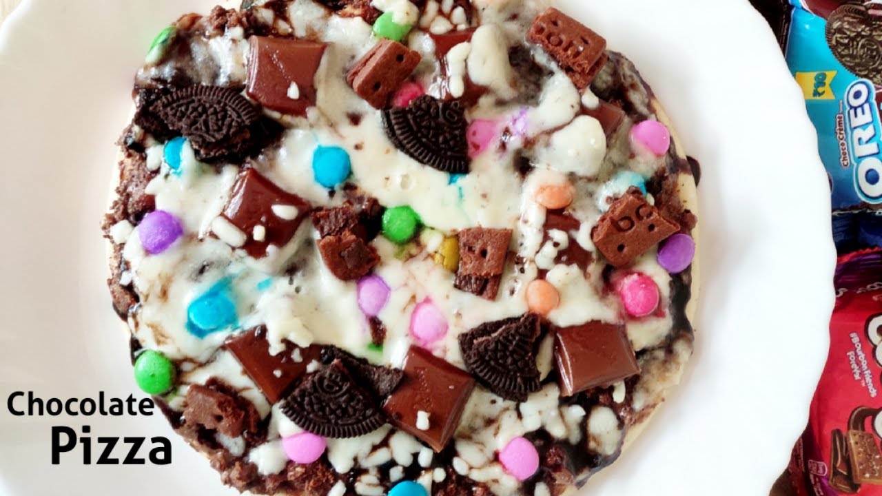Chocolate Pizza Recipe | How to make Chocolate Pizza at home - YouTube