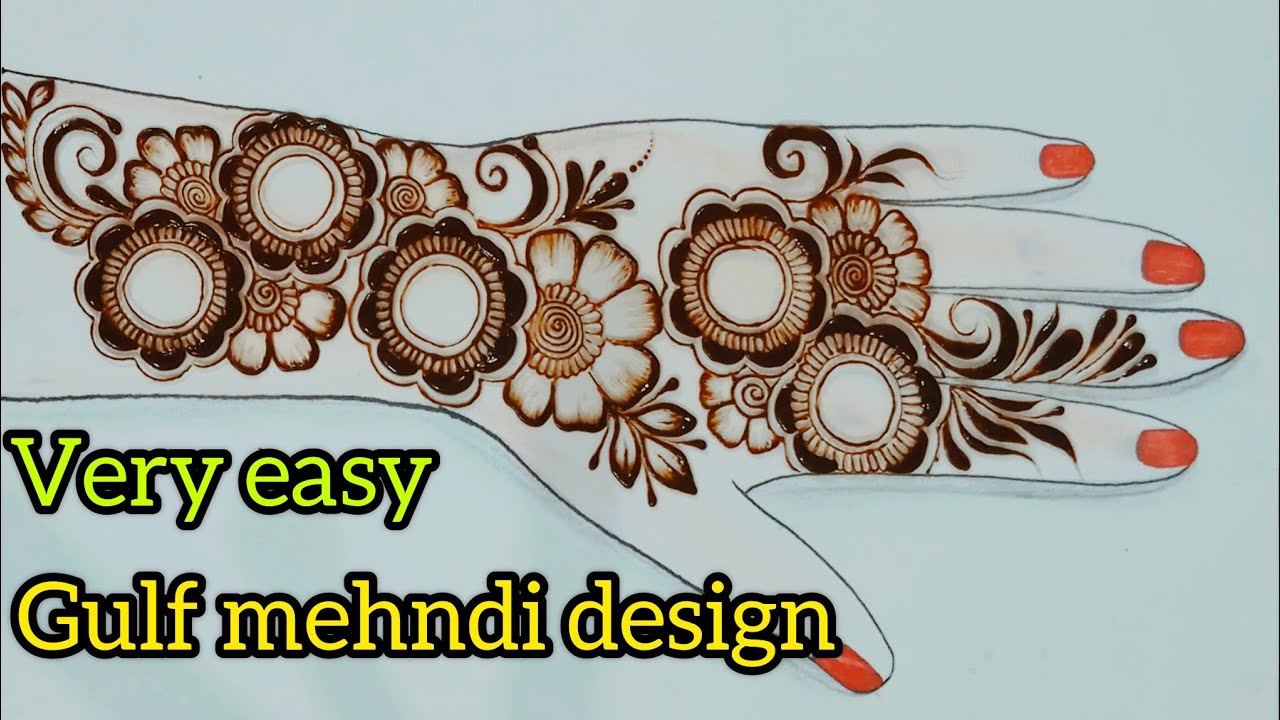 very easy Gulf mehndi dizain /mehndi dizain /mehndi course /mehndi ...