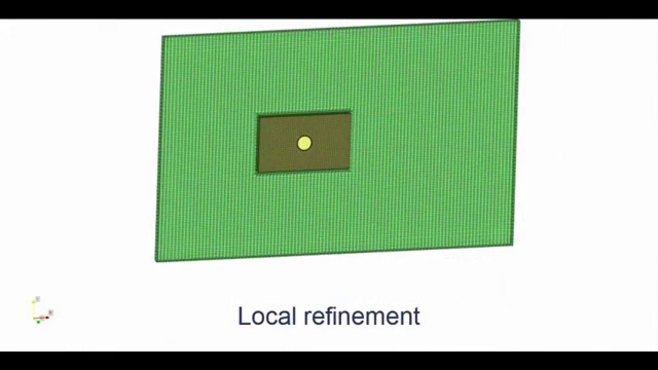 Locally refine the volume mesh in CF-MESH+ - YouTube