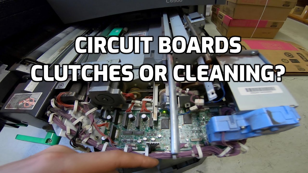 Paper Feed Problems on Konica C6500 Bizhub Digital Press, Control Board ...