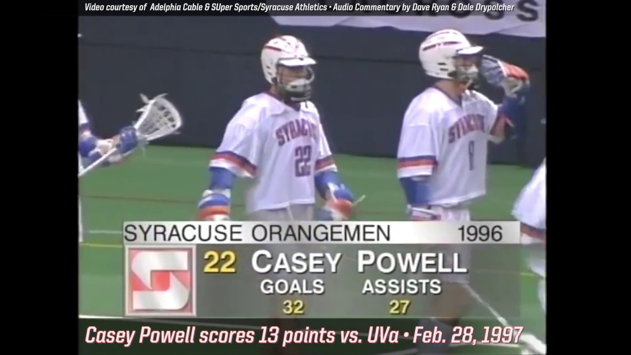 1997 Virginia @ Syracuse - Casey Powell's 13-Point Performance - YouTube