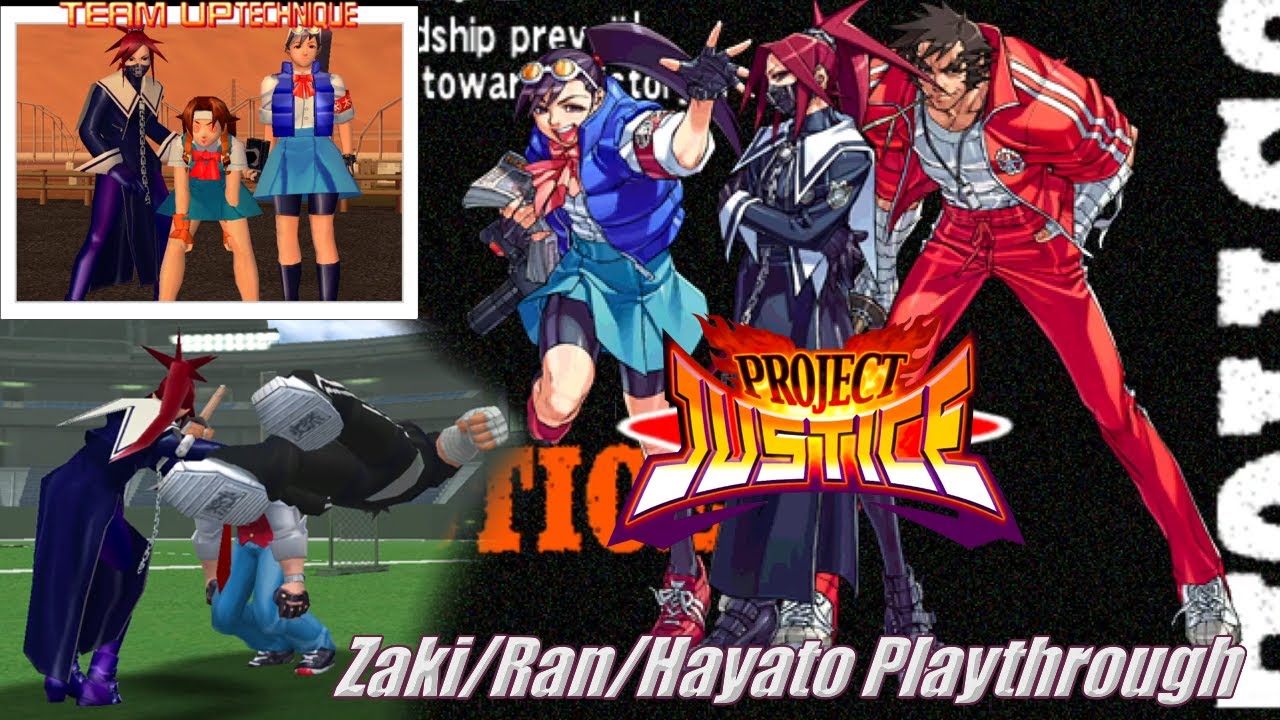 Project Justice (Dreamcast) - Zaki/Ran/Hayato Free Mode Playthrough ...