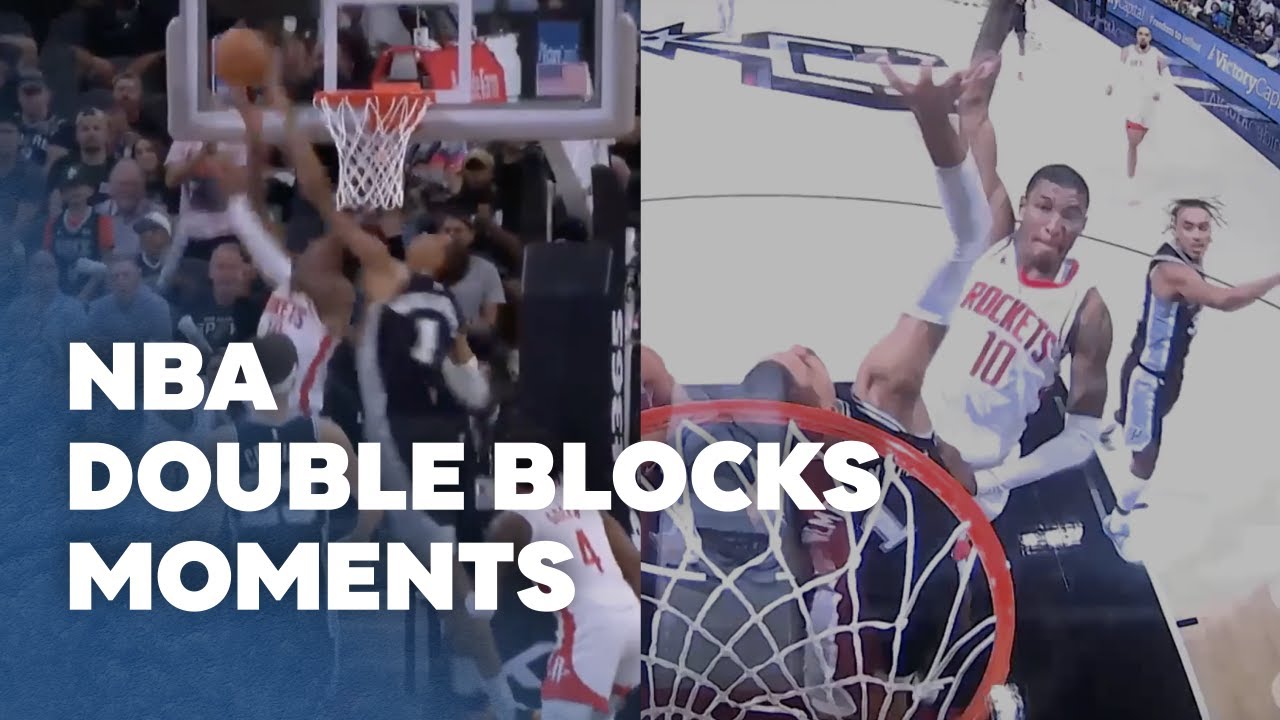 NBA Double Block Moments - YouTube
