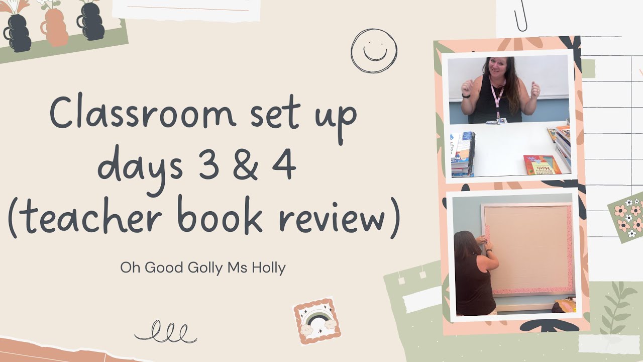 Classroom setup day 3 & 4 // teacher book review - YouTube