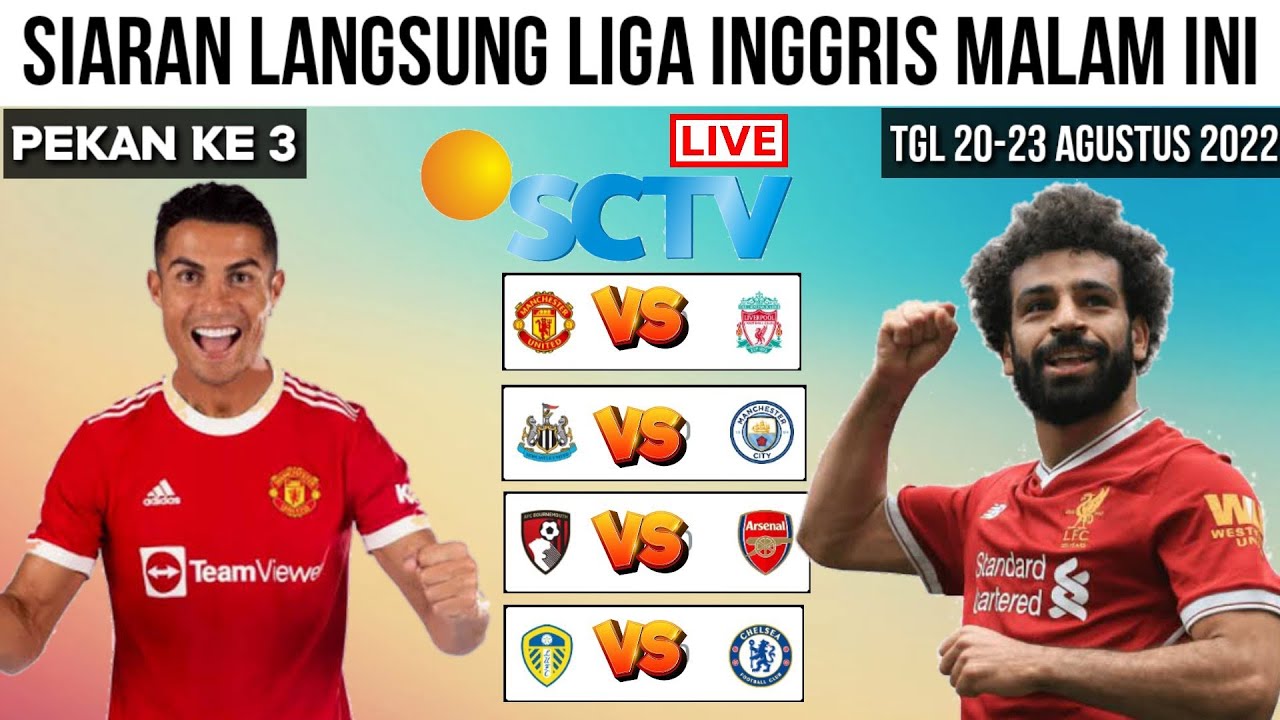 Jadwal Liga Inggris Malam Ini Pekan 3 Manchester United Vs Liverpool