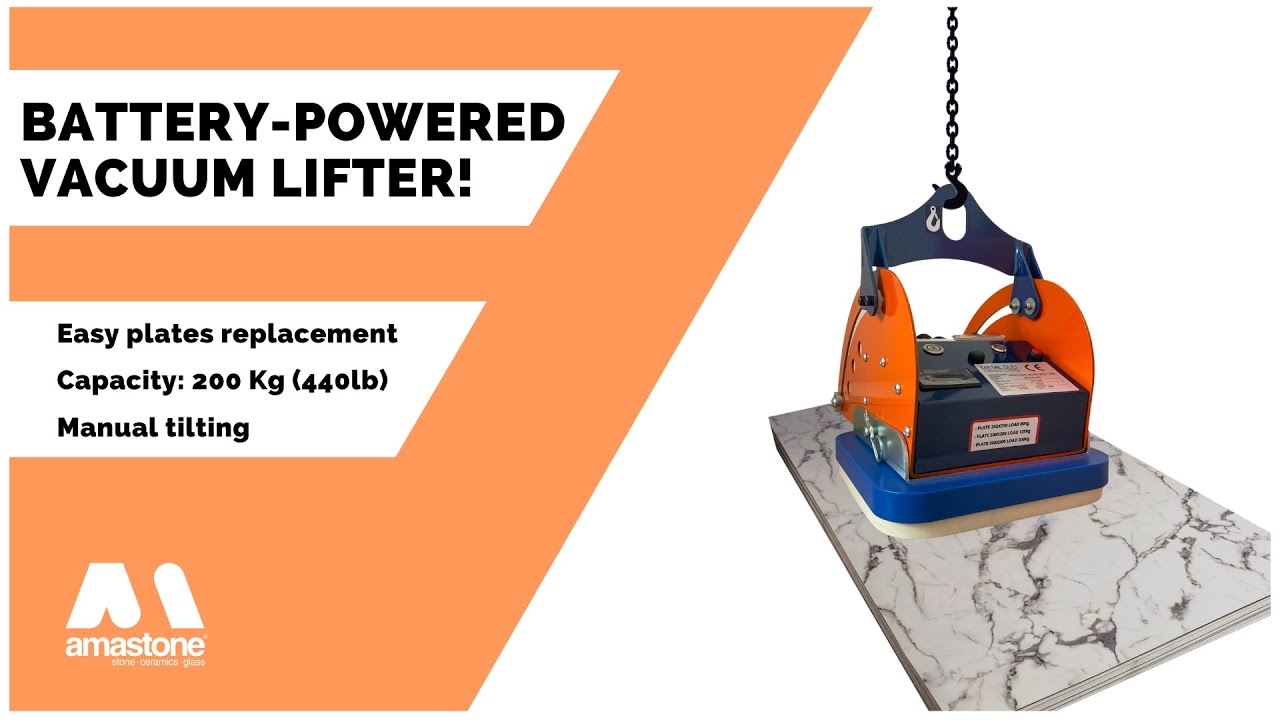 Battery-powered Vacuum Lifter – Compact MVKE – 80 / 125 / 200 Kg - YouTube