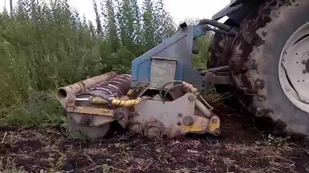 Krūmu frēzēšana Valtra M150+Meri Crusher 2,5, Braslava, Alojas novads ...