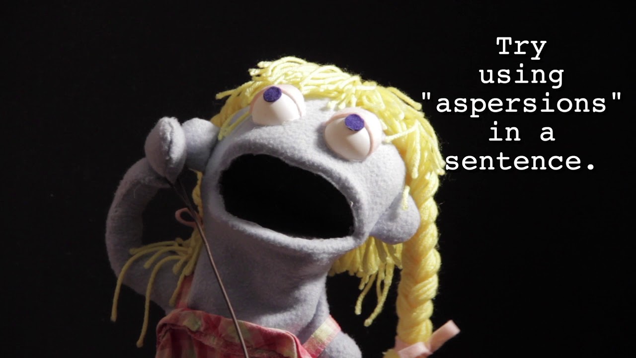 83. Aspersion - Word of the Day - Learn with Cindy - YouTube