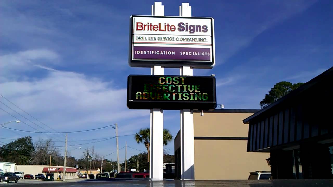 BRITE LITE SIGNS - EMC - YouTube