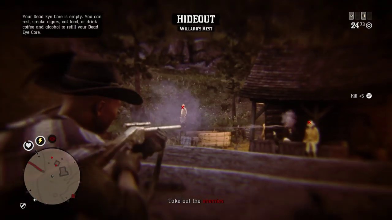 RDR 2 - Online - Bandits Fight - 17 - Hideout - Willard's Rest - YouTube