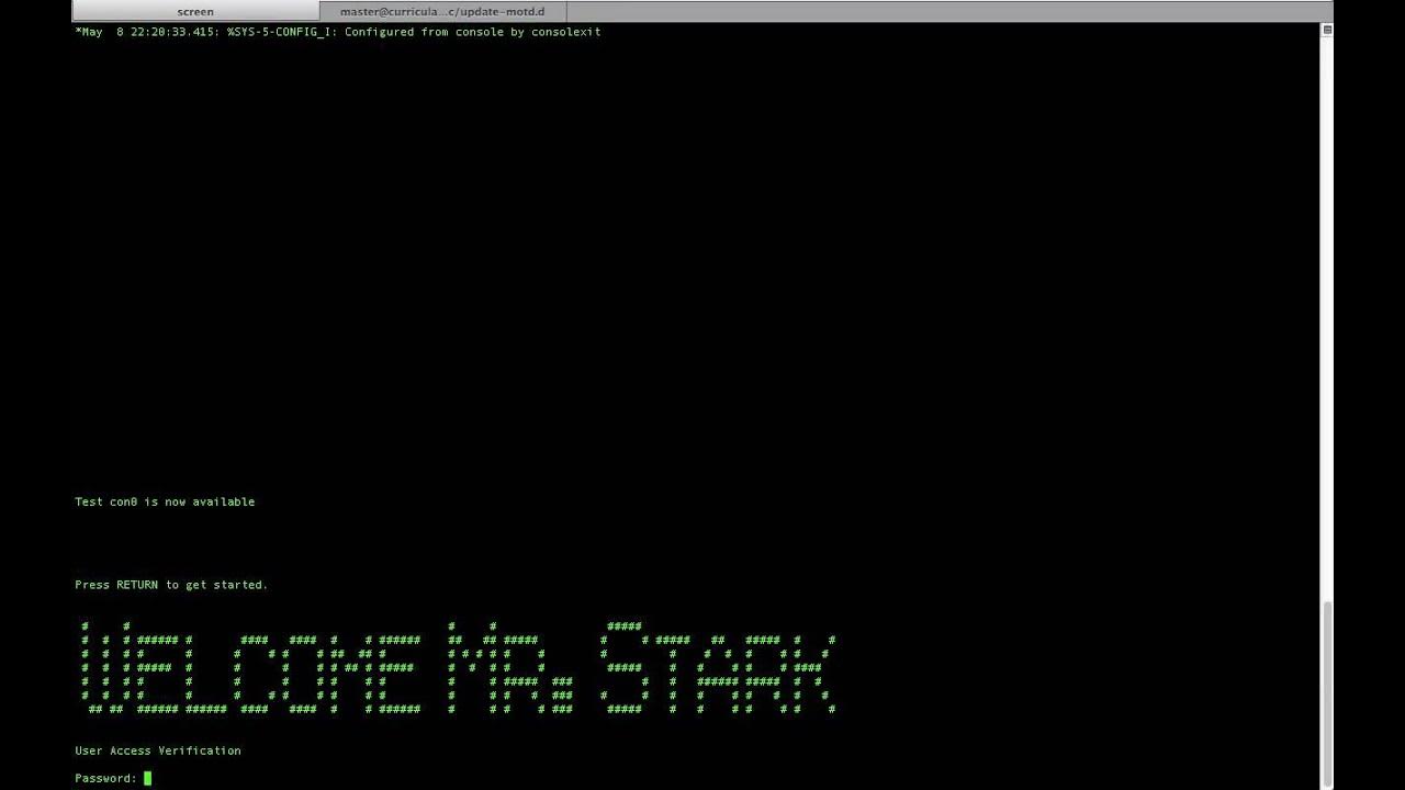 The best banner motd Cisco IOS - YouTube