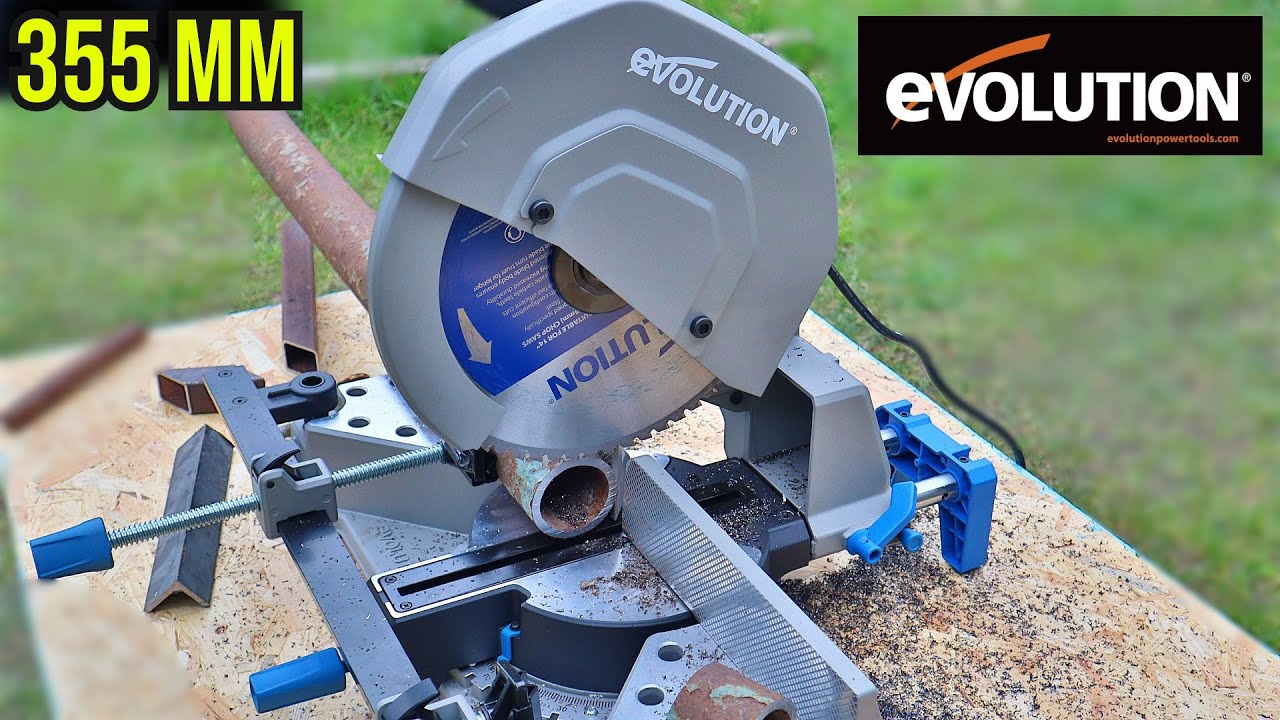 Duża Przecinarka Do metalu EVOLUTION S 355MCS - YouTube