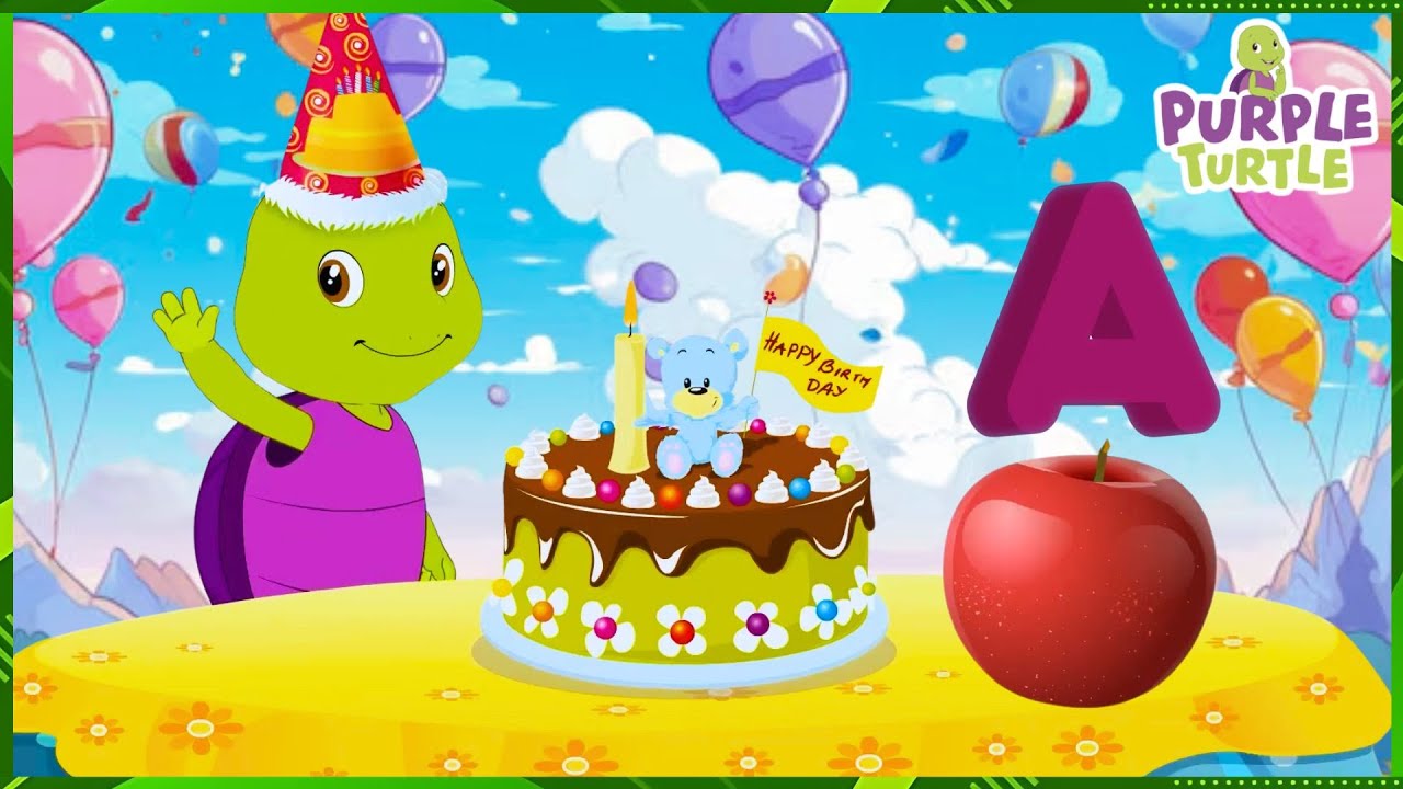 Fun Learning ABC's with Birthday Presents and Supplies | Purple Turtle ...