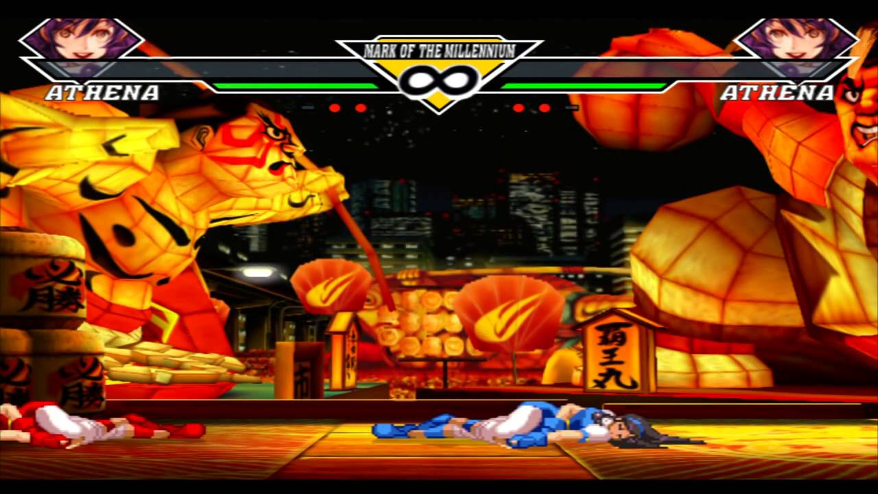 Capcom vs SNK 2: Athena Asamiya Mirror Match DKO #1 - YouTube