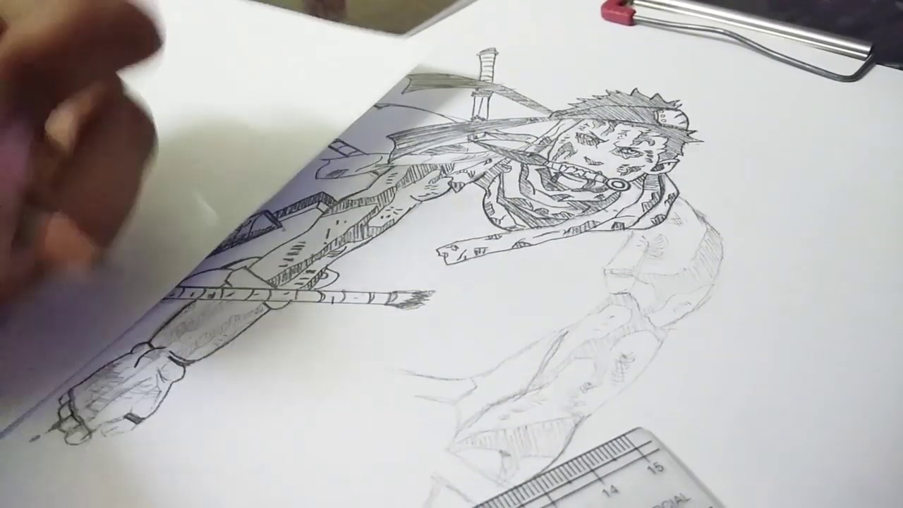 Drawing Zabuza - YouTube