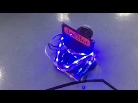 Vex robot w 5 volt strip LEDs - YouTube