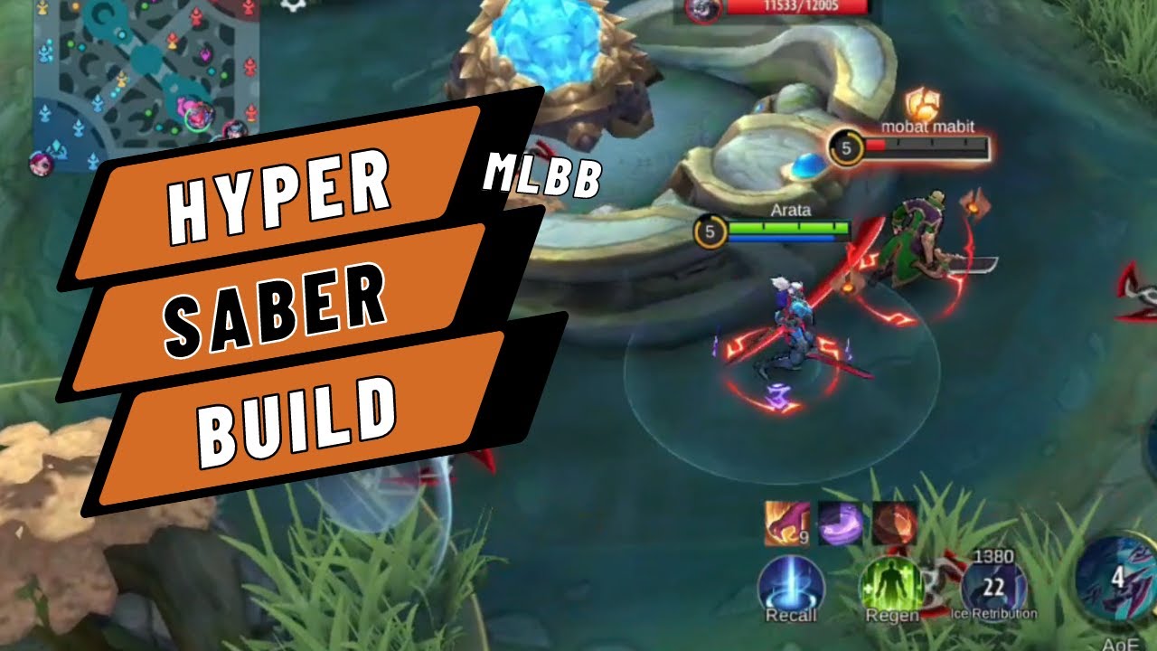 Mobile Legends Saber One Shot Brutal Build Gameplay - YouTube