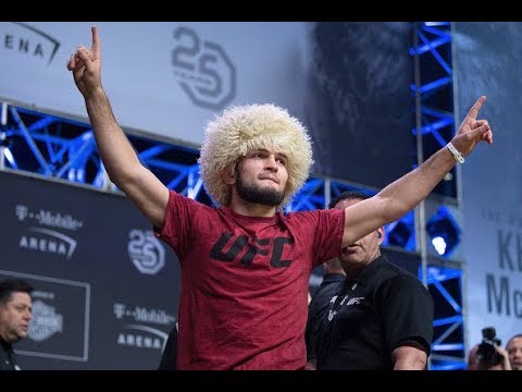 HABIB  HUMBLING HIM SELF AFTER HIS WIN OVER MCGREGOR
