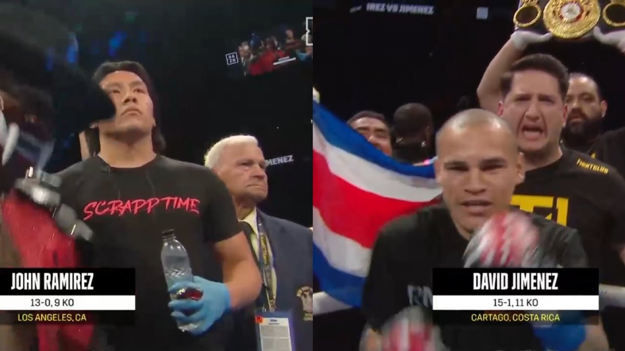 JOHN RAMIREZ stops DAVID JIMENEZ highlights #boxing #sports - YouTube