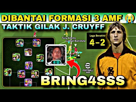 WHAT A TACTICS!!! FORMATION 3 AMF ALA J. CRUYFF!!! DIBANTAI BROO 😭 ...