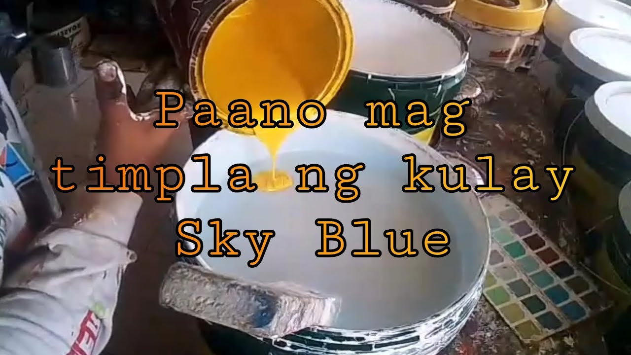 Paano mag timpla ng kulay sky blue || How to mix sky blue Color Paint ...