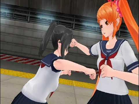 [MMD] Yandere Simulator (Osana VS Ayano-Terminus) DL - YouTube