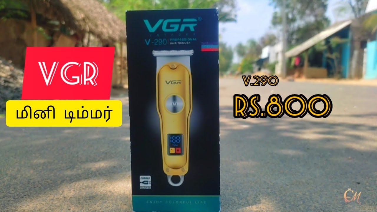VGR V-290 Professional Hair Clipper with LED Display Runtime: 120 min ...