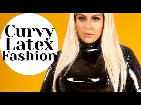 Curvy Plus -Size Party Wear Latex Outfits/Dresses For Mature Women 