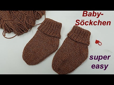 Baby-Söckchen stricken - Gr. 74-80 @/RedaktionHugH%C3%A4kelnStricken