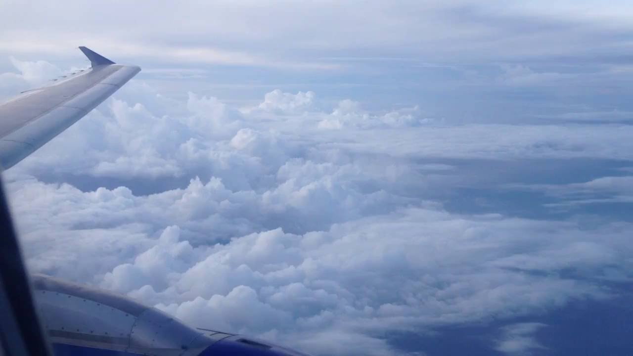 Sky and Ground View from Plane - YouTube