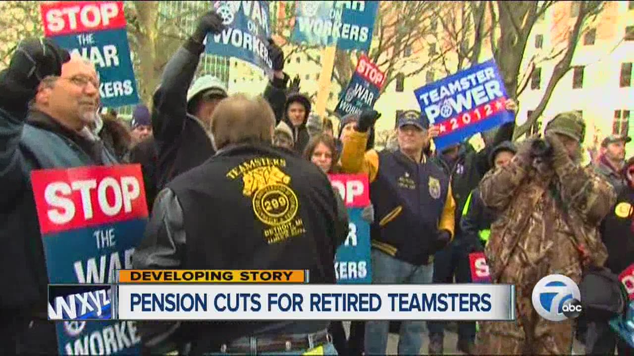 Pension cuts coming for retired teamsters - YouTube