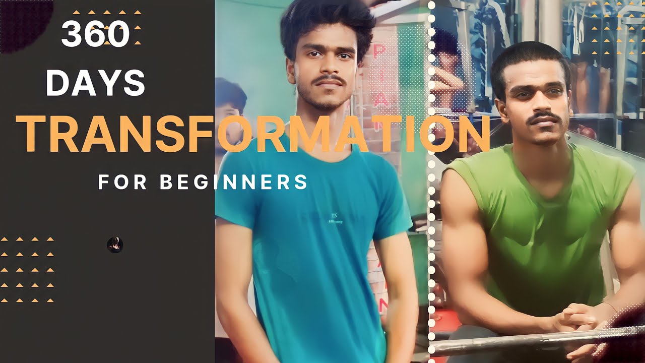 360 days transformation | natural body transformation #fitness # ...