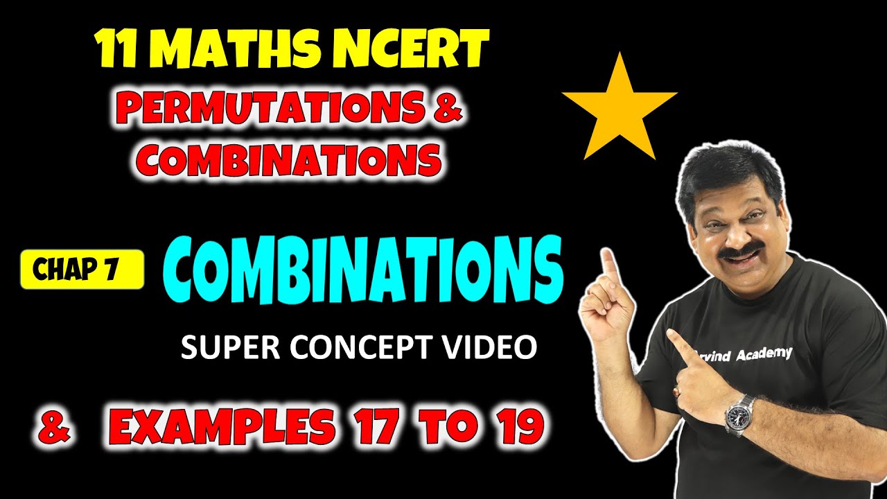 5 Combinations NCERT Class 11 Maths Chapter 7 Permutations ...
