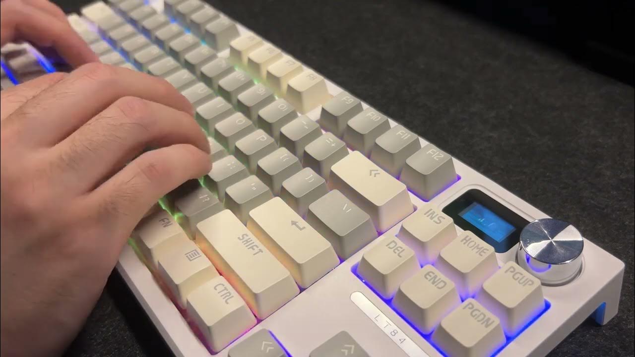 [ASMR] 1 hour LANGTU LT84 기계식 키보드 LANGTU LT84 keyboard typing no talking - YouTube