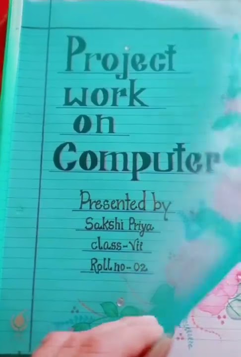 how to write project work in style | school project - YouTube