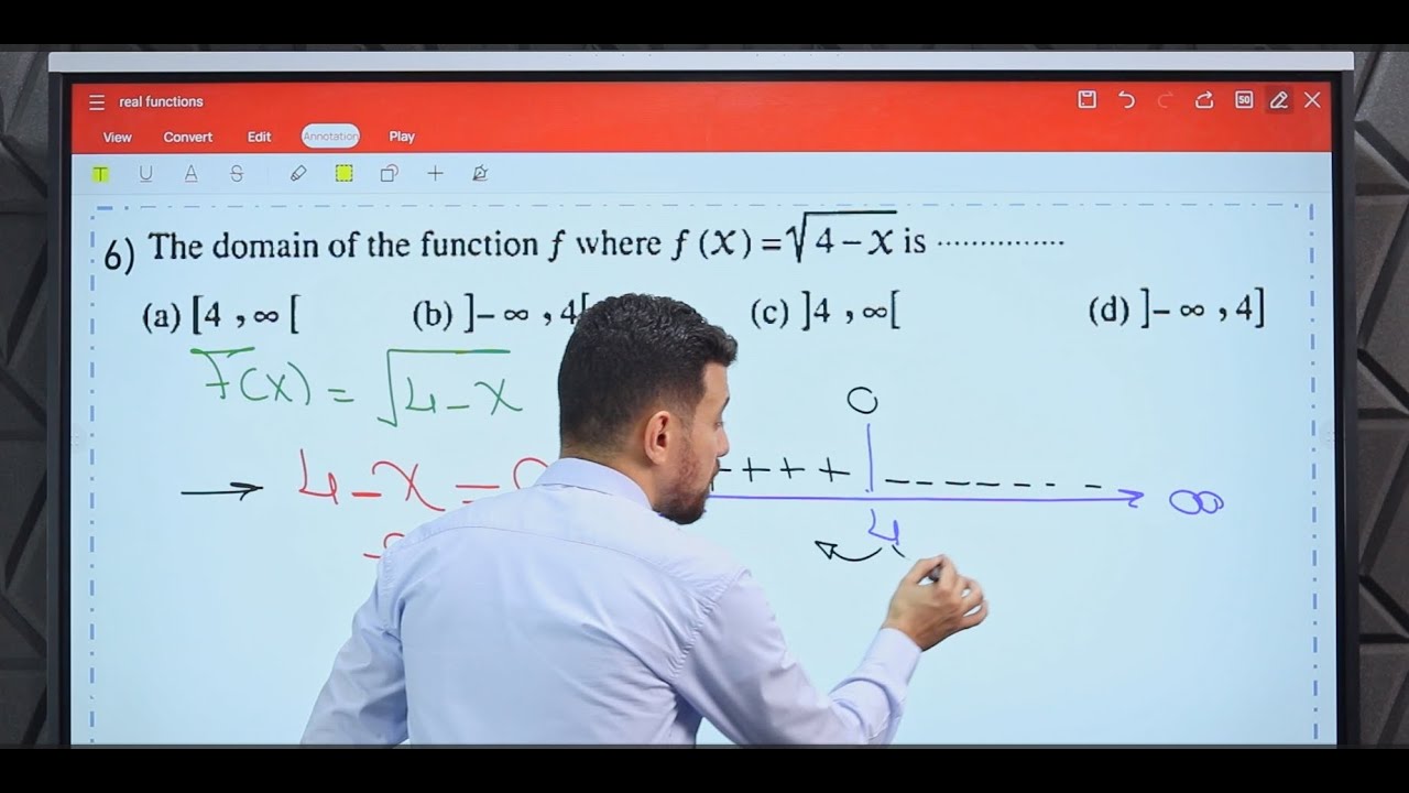 lesson1 ALGEBRA 2nd secondary (1st term) Domain & Range - YouTube