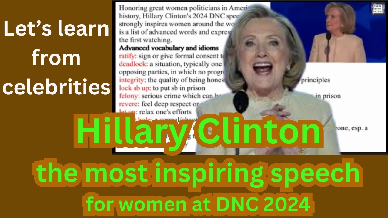 Hillary Clinton's most inspiring speech for women at DNC 2024 - YouTube