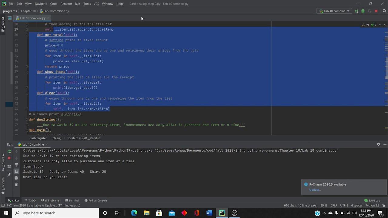 Starting out with python Chapter 10 - YouTube