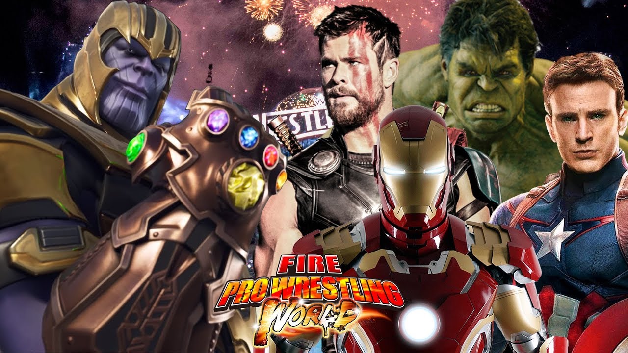 THANOS vs THE AVENGERS | Fire Pro Wrestling World - YouTube
