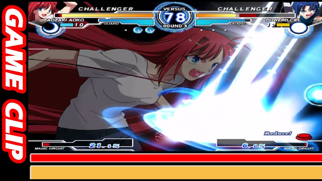055 MBAACC GC AOKO (C Moon) vs POWERED CIEL (F Moon) - YouTube